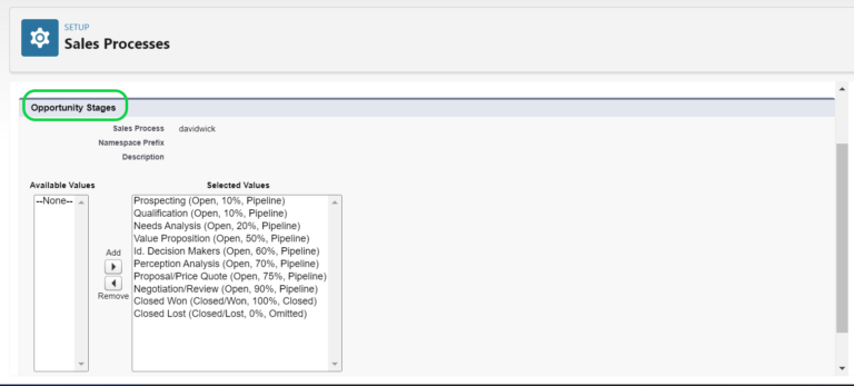 Setting Up Your Sales Process with Sales Stages in Salesforce - Salesforce Mamba