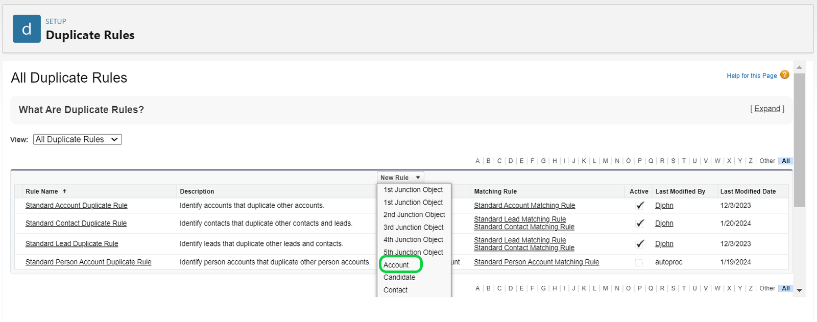 Create Duplicate Rules in Salesforce - Salesforce Mamba